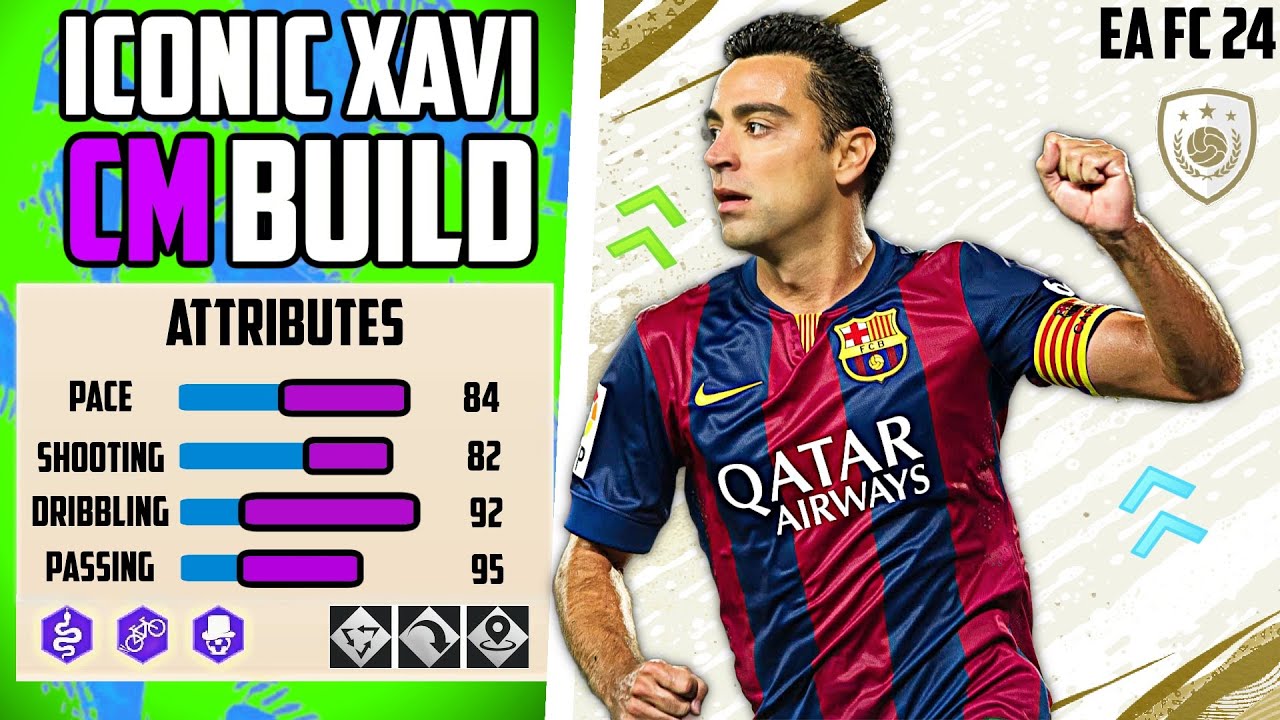 INSANE PLAYMAKER! *ICONIC* BEST XAVI CM BUILD EA FC 24 Pro Clubs - YouTube