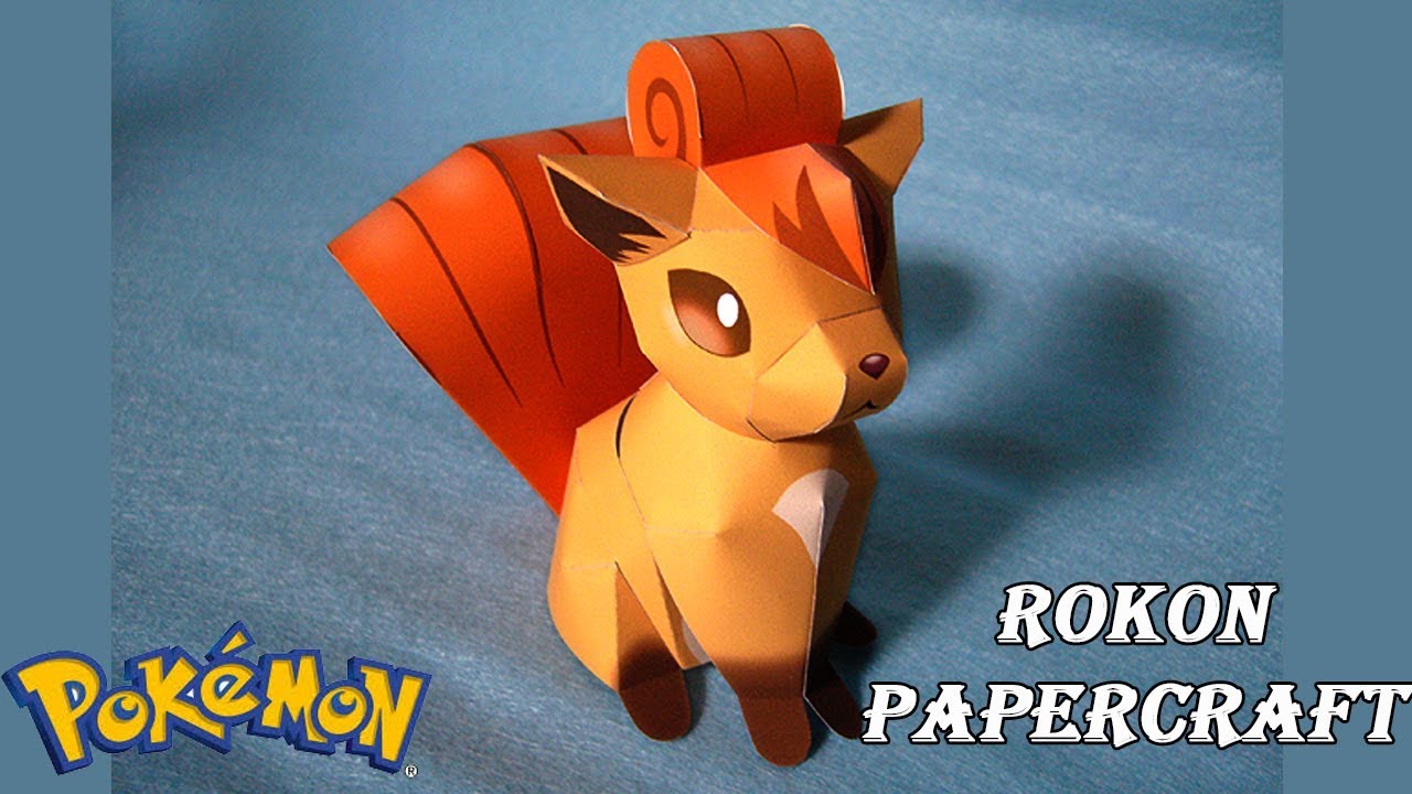 Papercraft Pokemon : Hướng dẫn cách làm pokemon Rokon (vulpix) bằng ...
