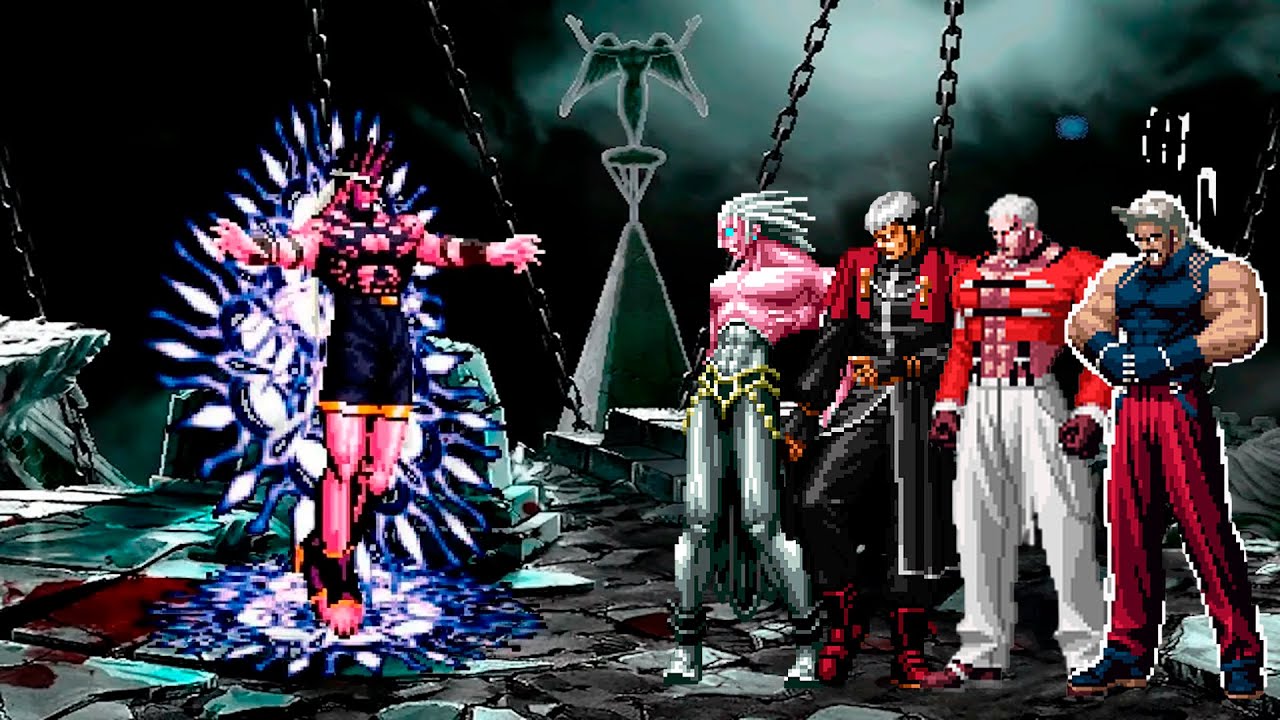 [KOF Mugen] Orochi Joe vs Bosses Team - YouTube