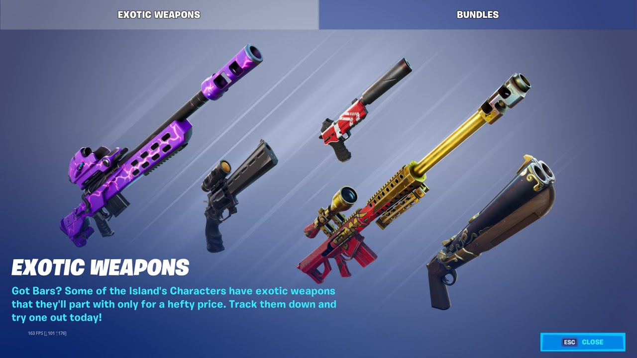 All The Exotic Weapons Locations In Fortnite - YouTube