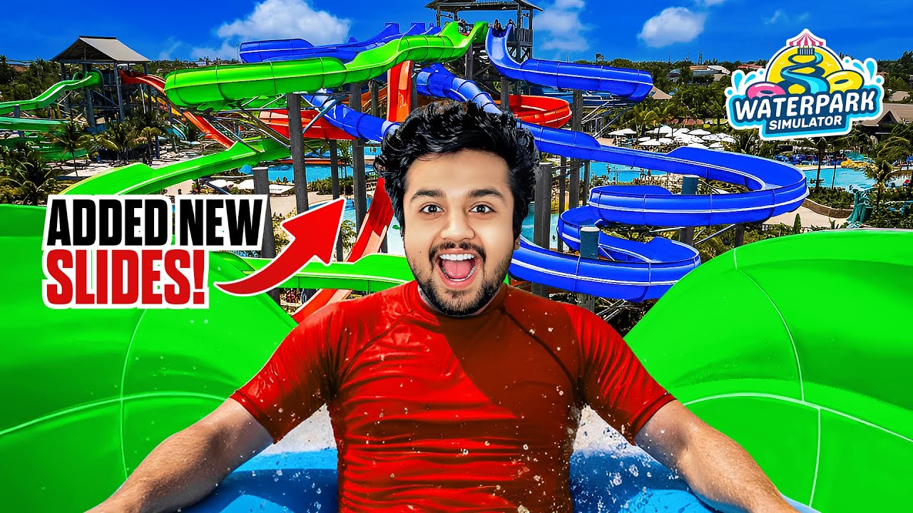 ⭐Building the MOST EXPENSIVE Waterpark Ever | Adding New Slides & Pool ...