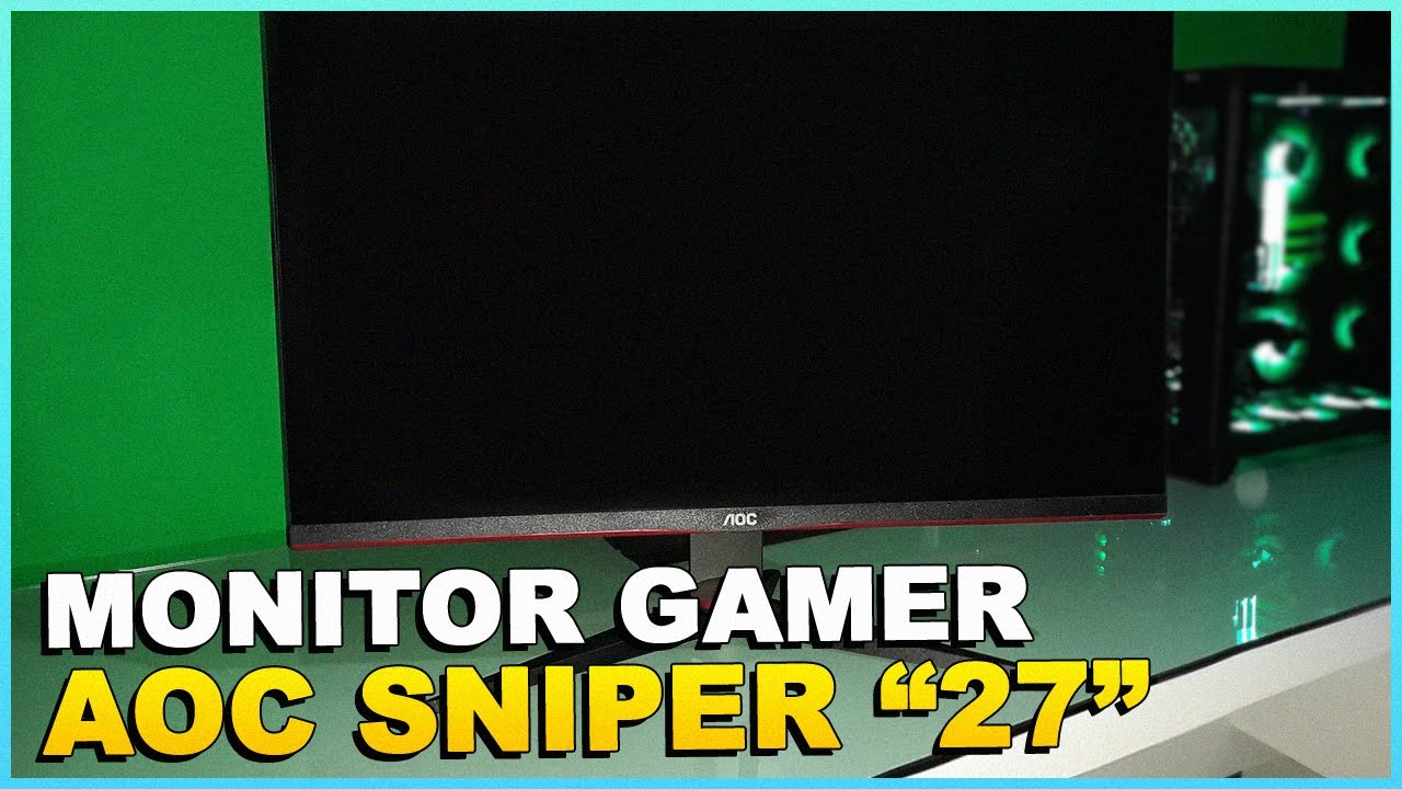 📦 UNBOXING E REVIW MONITOR GAMER AOC SNIPER 27 POLEGADAS, 1MS, 75HZ, 27G2HE5 (MONITOR GAMER ...