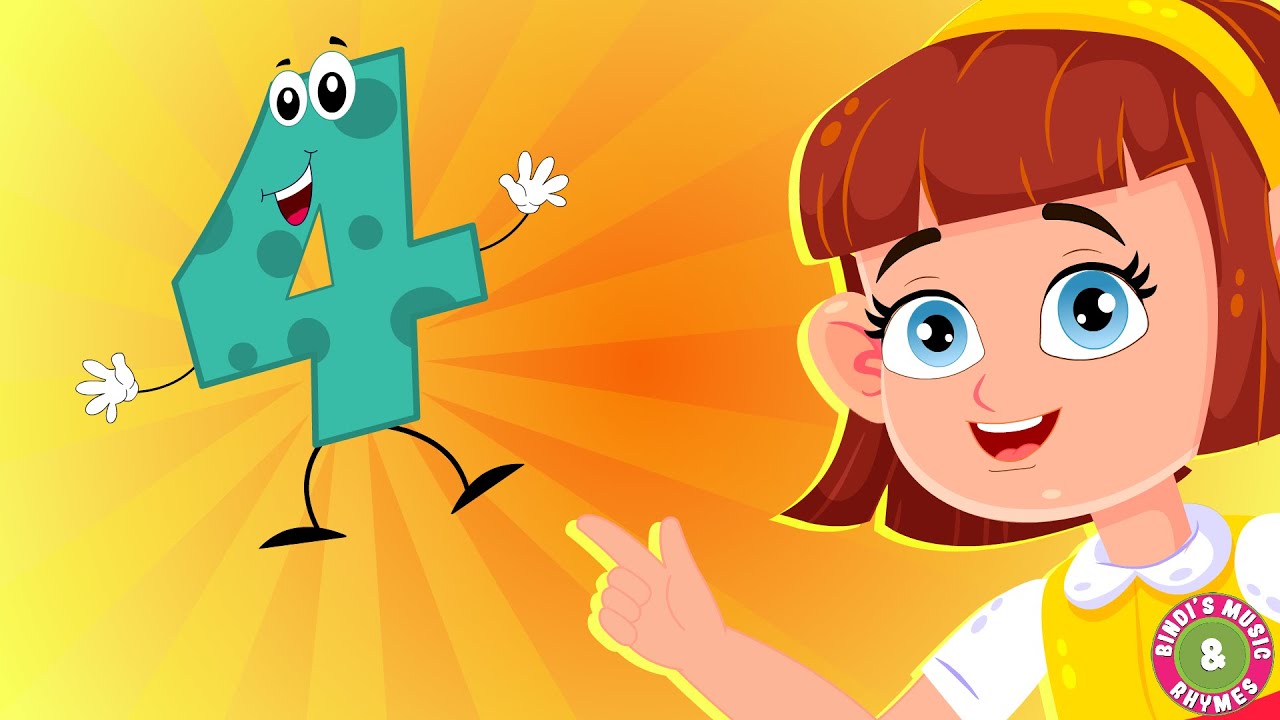 Numbers Song | Number 4 | Nursery Rhymes for Kids | Bindi's Music ...