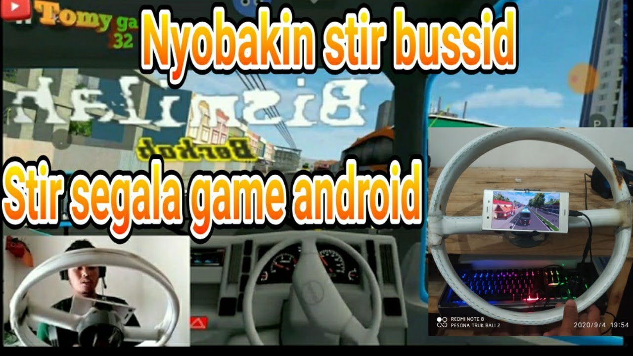 nyobakin setir dari pipa apakah bagus untuk main bussid? stir semua ...