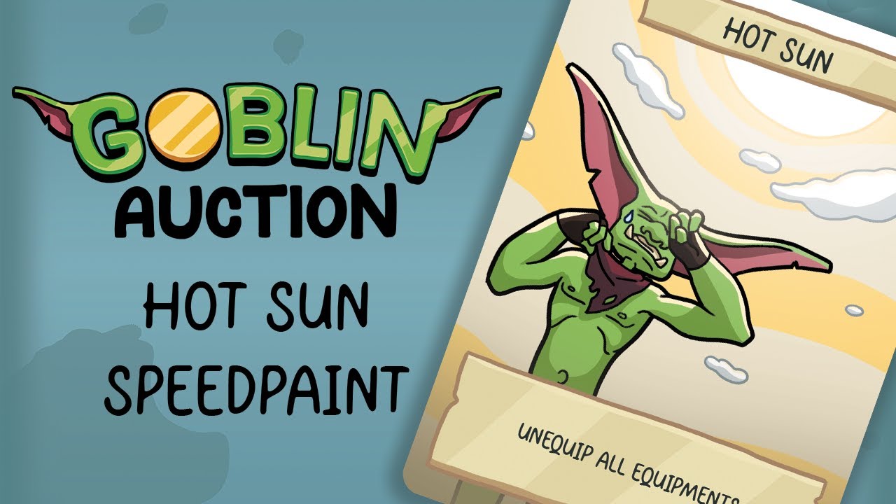 Hot Sun Speed Paint | Goblin Auction Art #22 - YouTube
