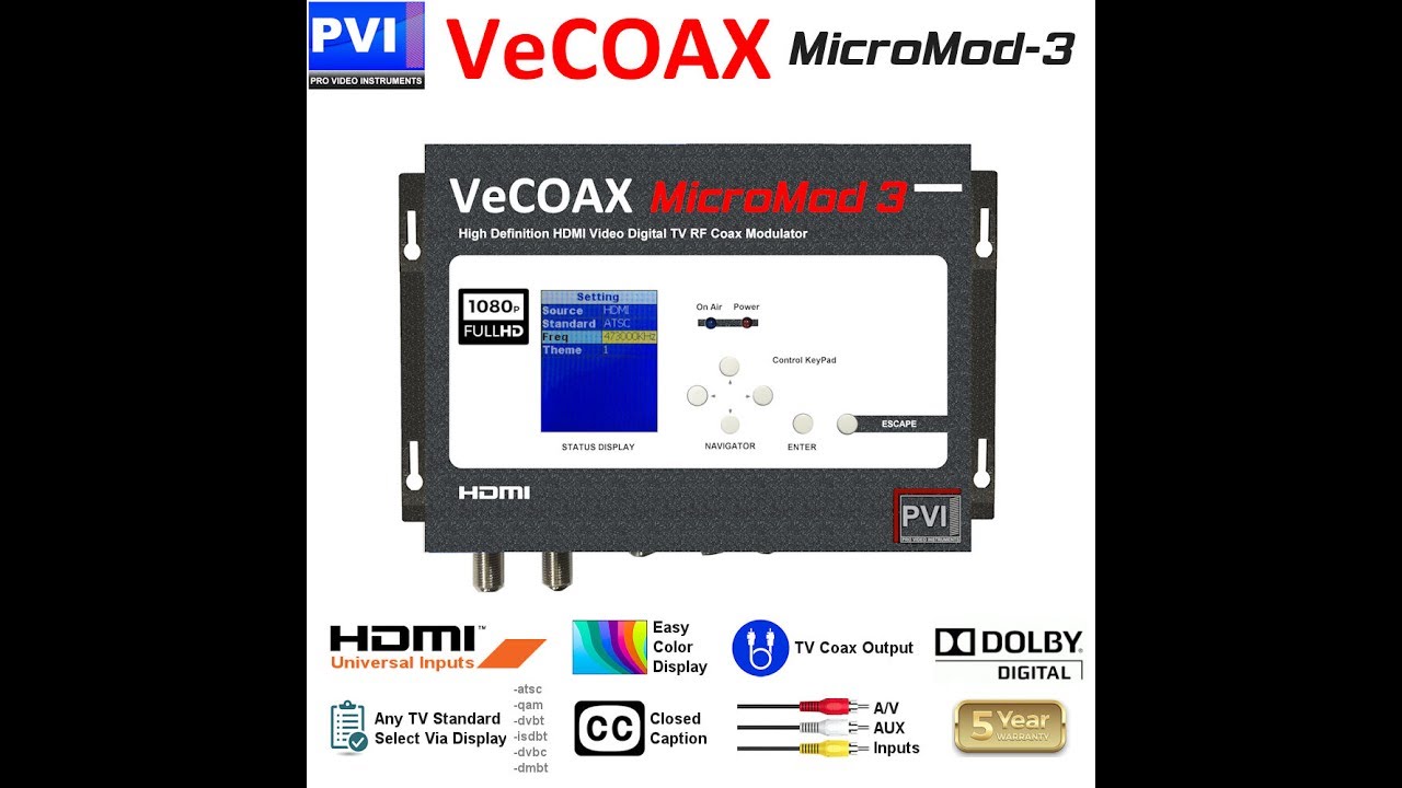hdmi modulator vecoax micromod 3 hdmi over coax hdmi video distribution ...