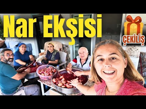 Nar Ekşisi Yapıyoruz | 🎁SÜRPRİZ ÇEKİLİŞ | 100 Kilo Nar Tam 2 Gün Sürdü, Ailece Odun Ateşinde