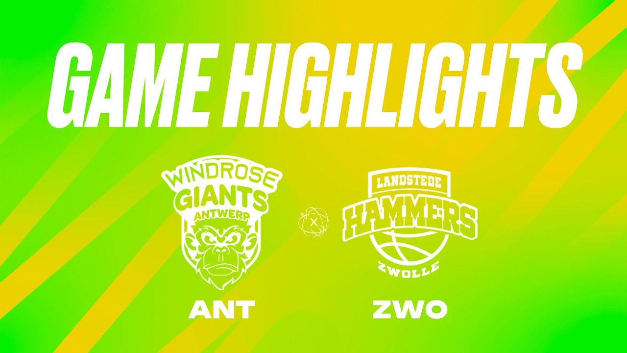 Windrose Giants Antwerp vs. Landstede Hammers - Game Highlights - YouTube