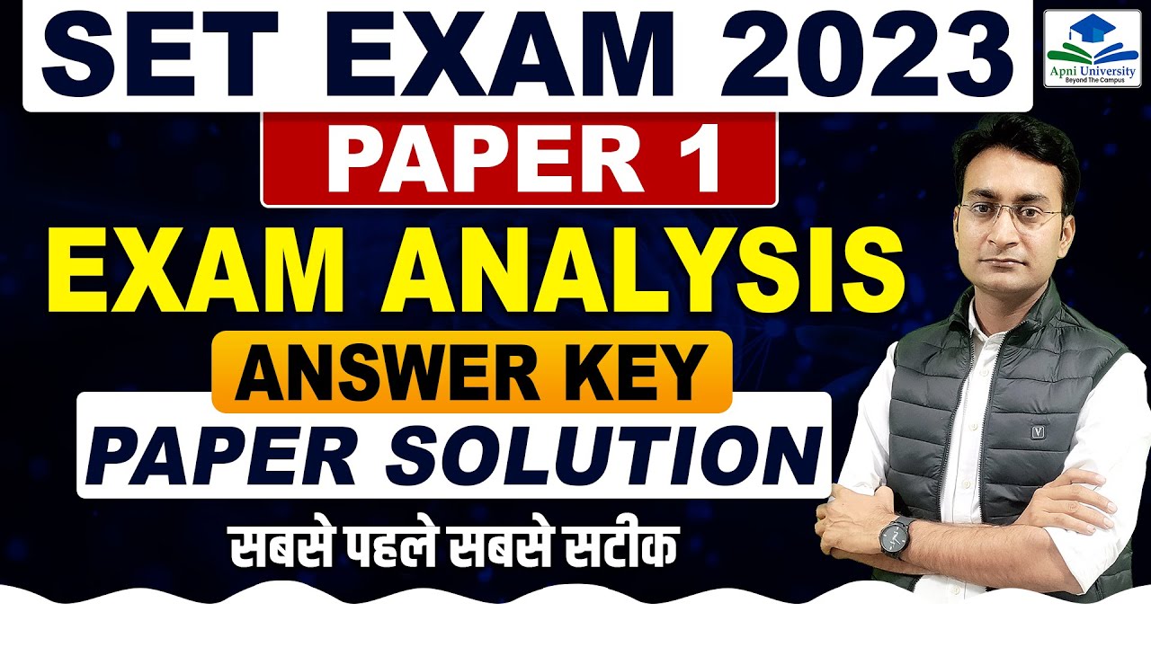 SET Exam Answer Key | Rajasthan SET Exam Paper 01 Answer Key | SET ...