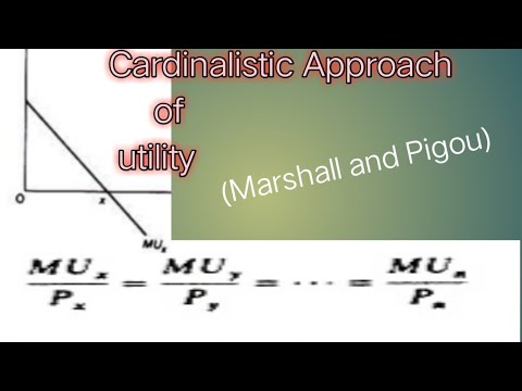 Cardinal Utility Theory (classical utility theory) | Marshall ...