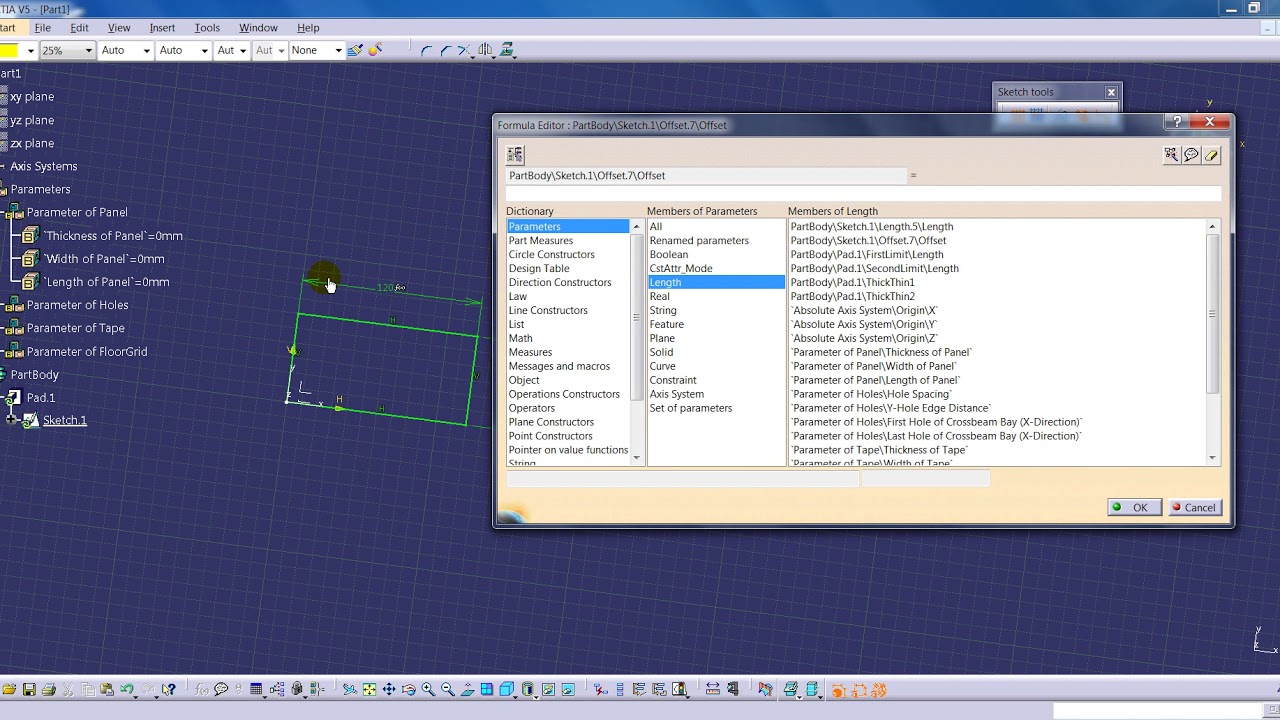 CATIAV5 Add formula - YouTube
