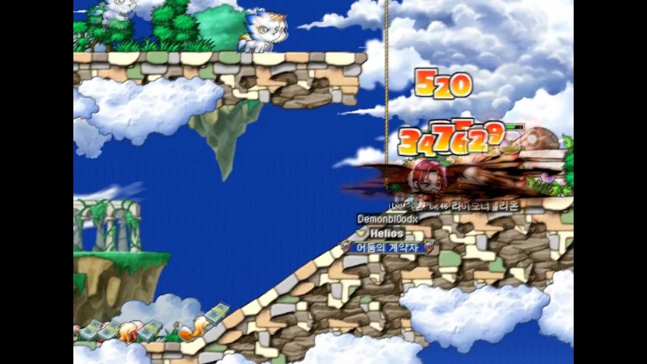 Maplestory KMS Demon Slayer skills - YouTube