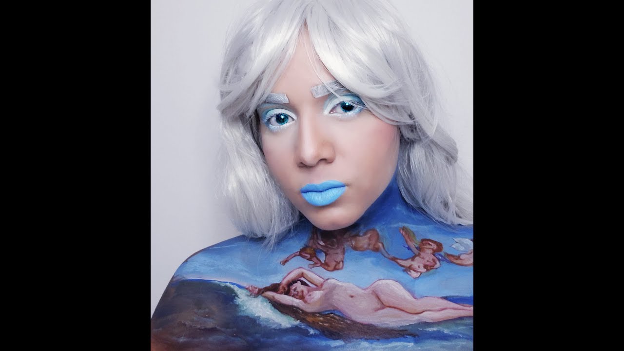 Birth of venus angels - Body paint - Art - YouTube