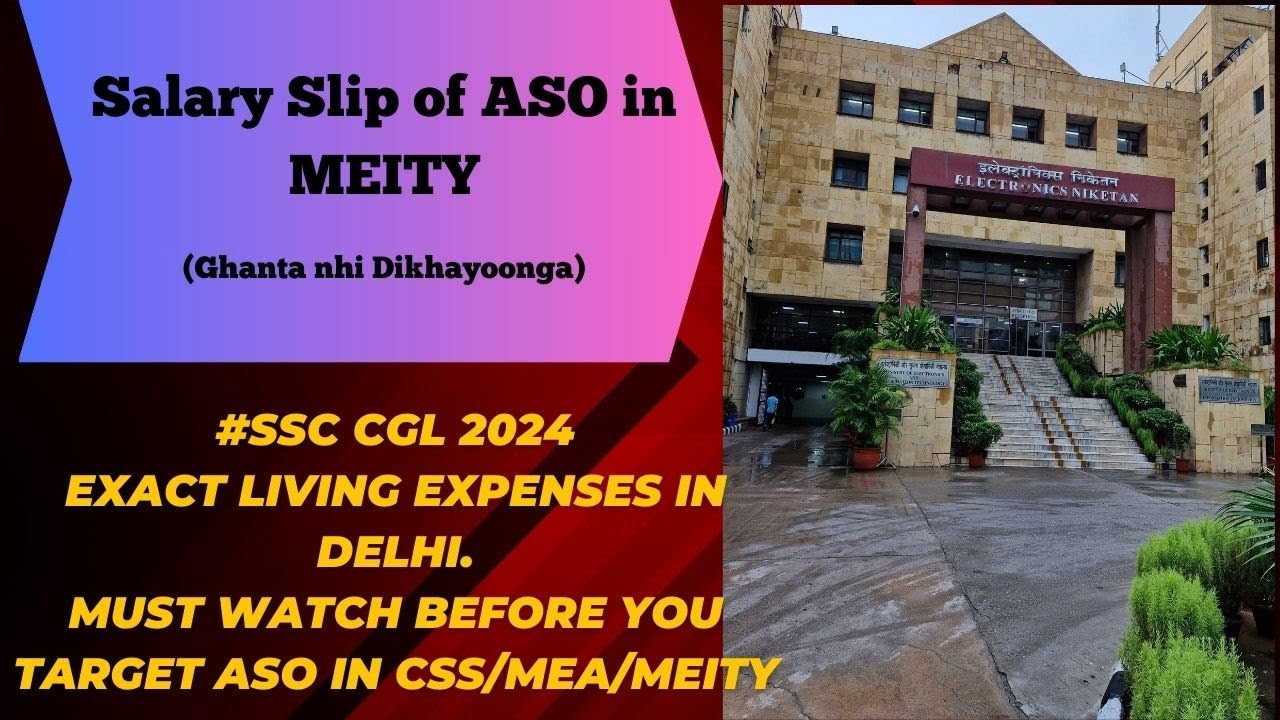 Salary Slip of ASO in MEITY/CSS/MEA (Katayi na Dikhayoon) -Farziwaada ...