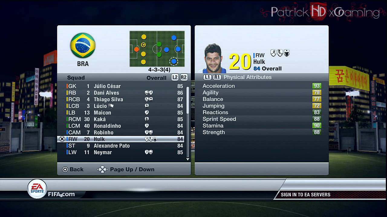 Fifa 12 | How to play with: Brazil | by PatrickHDxGaming | HD - YouTube
