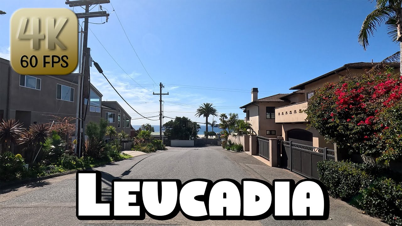 Driving Around Beautiful Leucadia, California in 4k Video - YouTube
