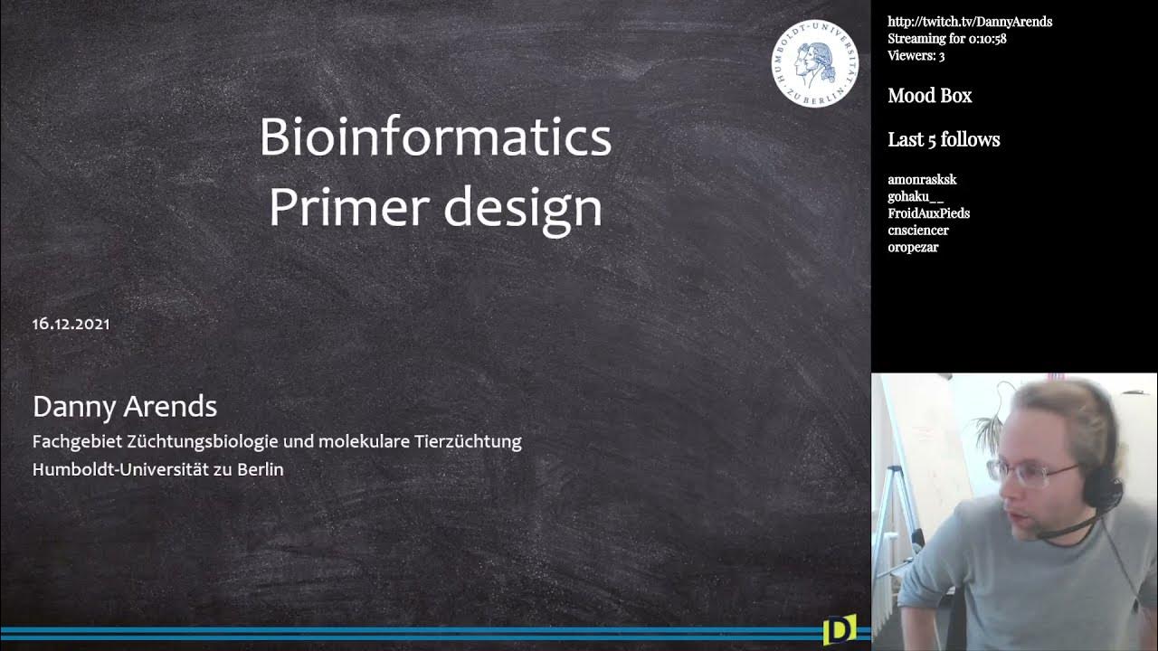 Primer Design for RNA/DNA amplification (Bioinformatics S9E1) - YouTube