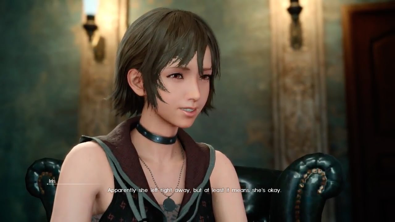 Iris Amicitia Introduction - Lestallum Cutscene (Final Fantasy XV) - YouTube