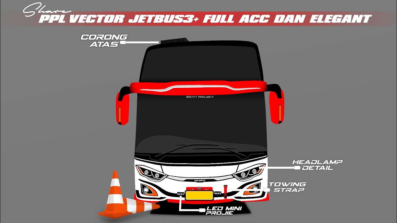 SHARE ‼️🤩 VECTOR DEPAN JETBUS3+ DETAIL SPESIAL NATAL | ADA MINI PROJIE ...