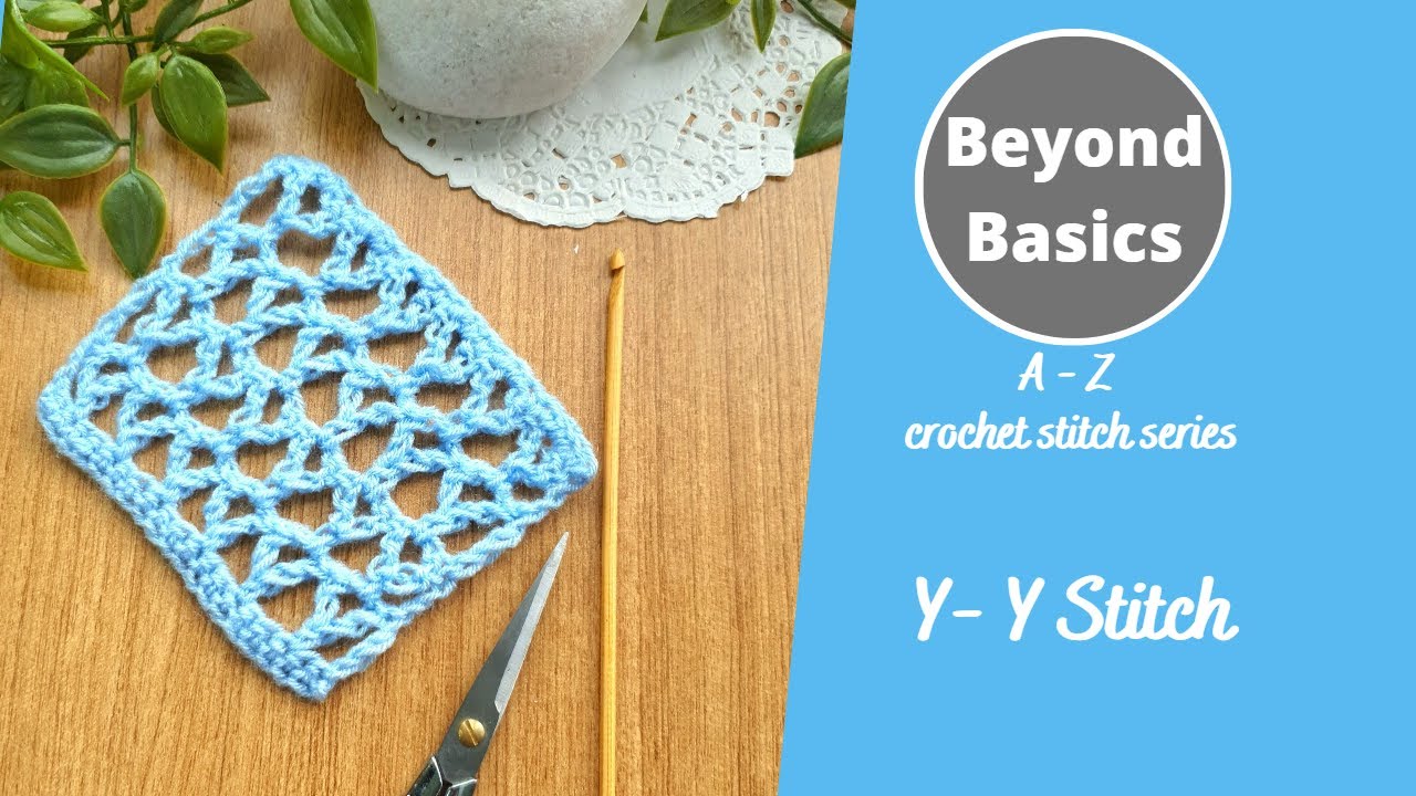 Learn to crochet the lacey and delicate Y crochet stitch pattern - YouTube