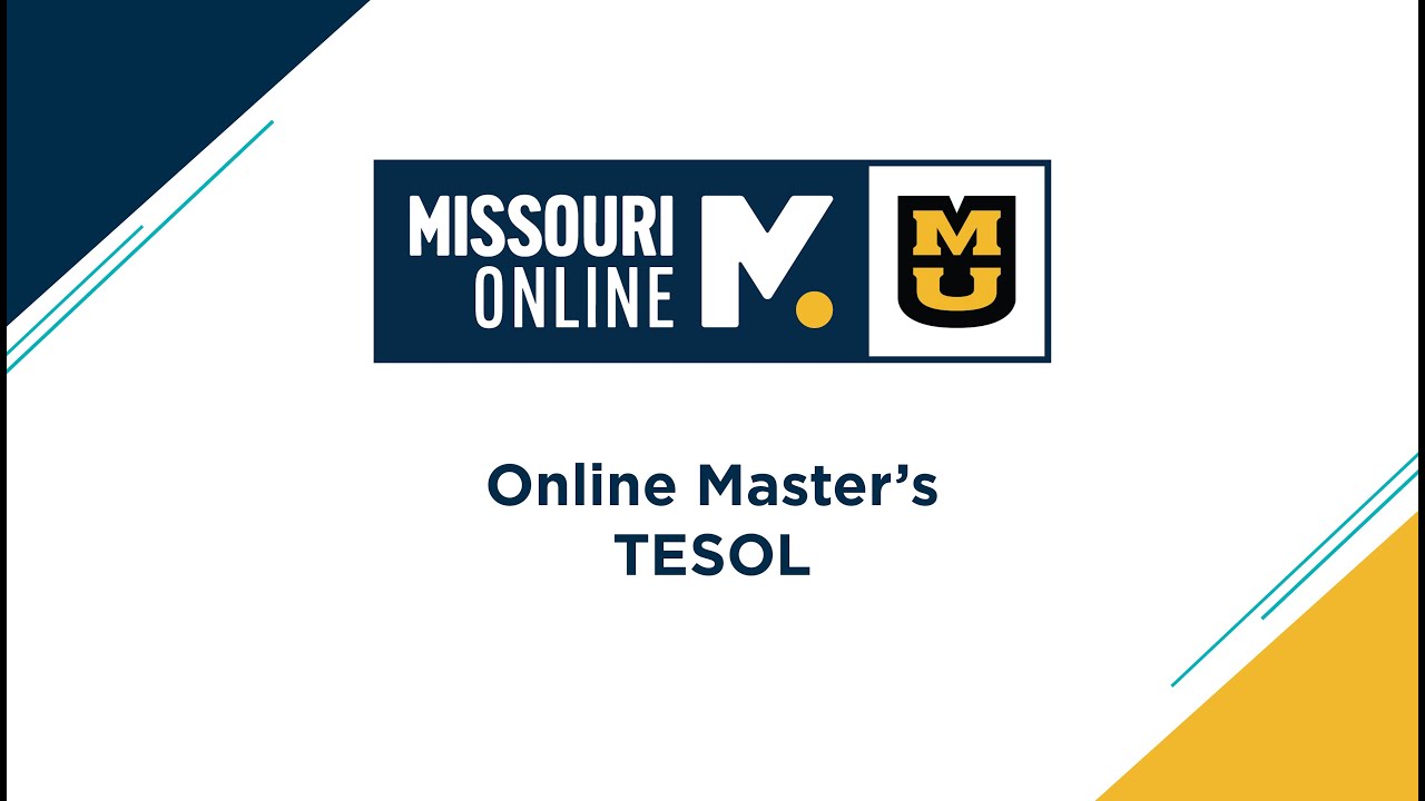 TESOL: Online master’s degree - YouTube