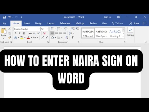💷 How to Type the Nigerian Naira Sign (₦) in Microsoft Word (2026) – Easy Methods & Shortcuts!