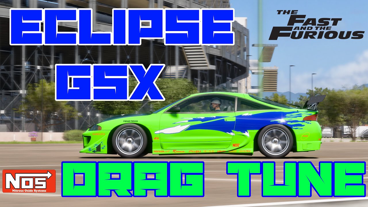 Forza Horizon 5 1995 Mitsubishi eclipse GSX Drag Tune - YouTube