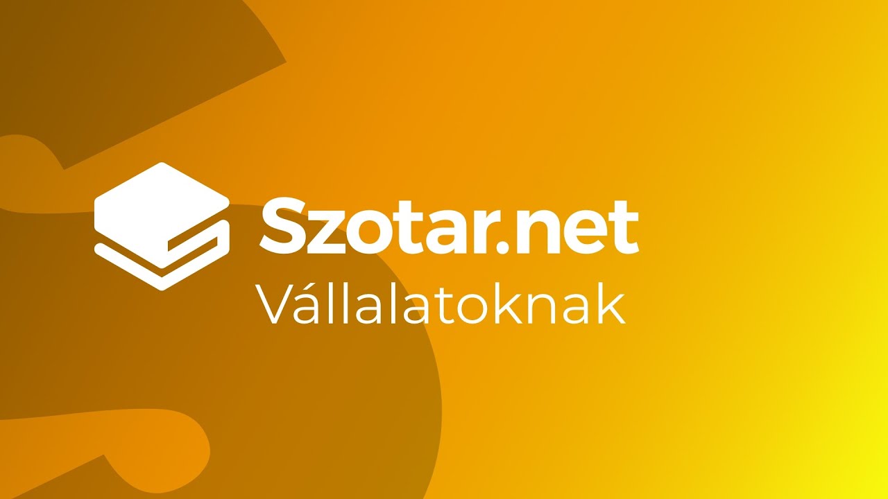 SZOTAR.NET vállalatoknak - YouTube