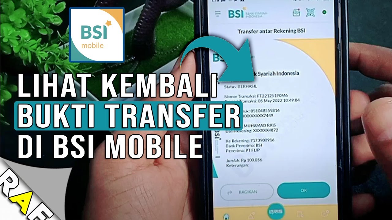 Cara Melihat Kembali Bukti Transfer Mobile Banking BSI - YouTube