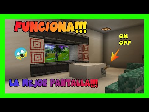 📺COMO HACER UNA PANTALLA📺 O TELEVISOR EN MINECRAFT FUNCIONA!!! - YouTube
