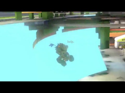 Dry Bowser Falling Out Of The Map - YouTube