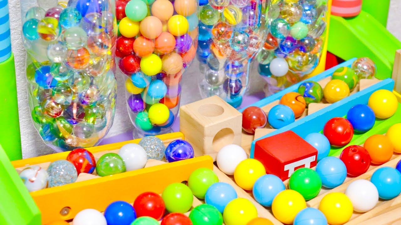 Marble Run Ball-launching carbonated hydro-powered rocket! ! ! Race ...