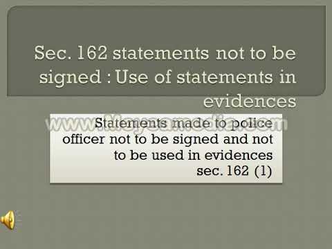 Sec 162 crpc - YouTube