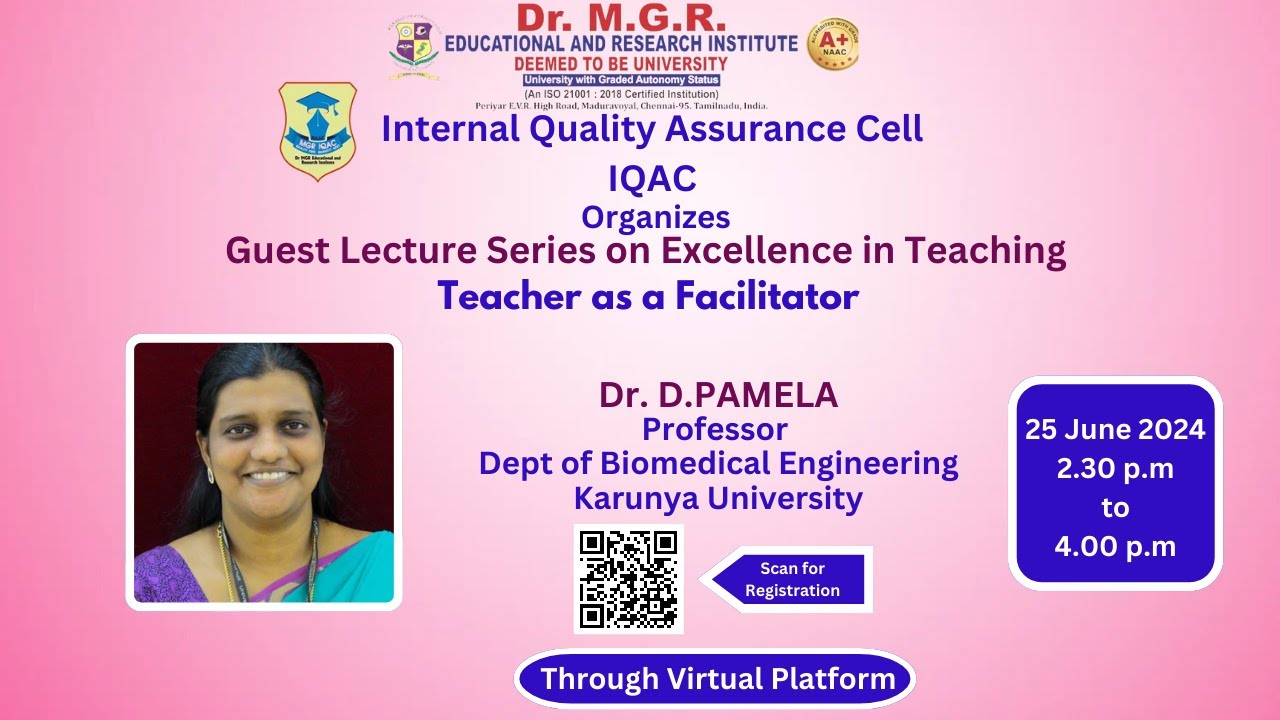 Guest Lecture Series on Excellence in Teaching - YouTube