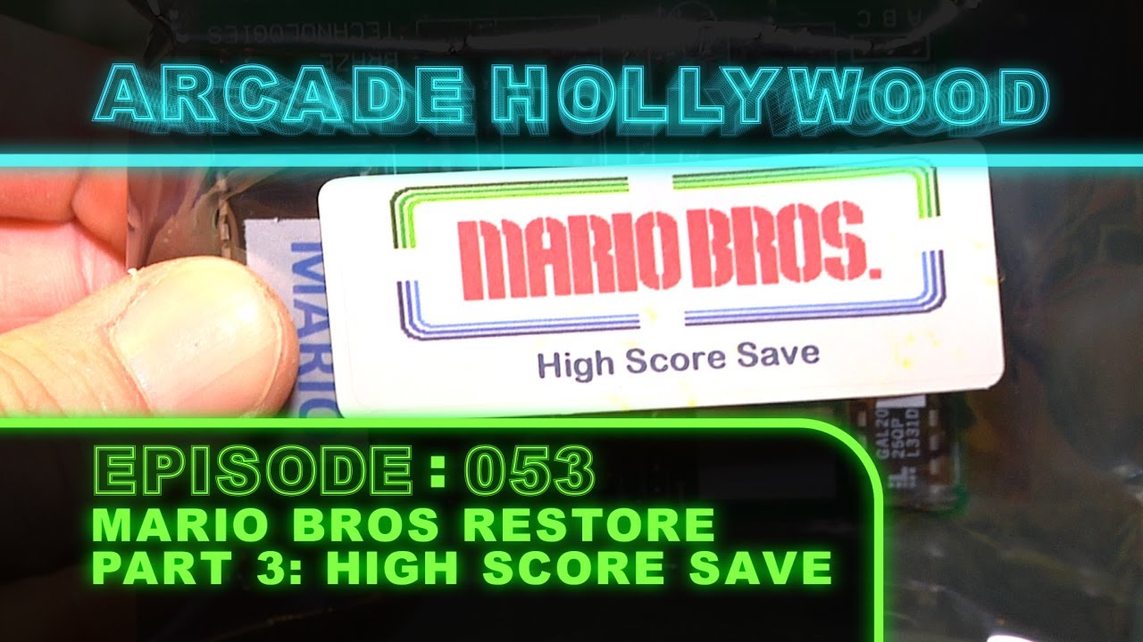 Mario Bros. Arcade High Score Save - YouTube