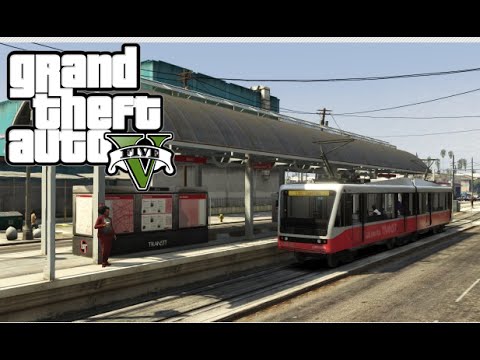 GTA V Mods - Railroad Engineer : Dirigindo Metrô de Los Santos - YouTube