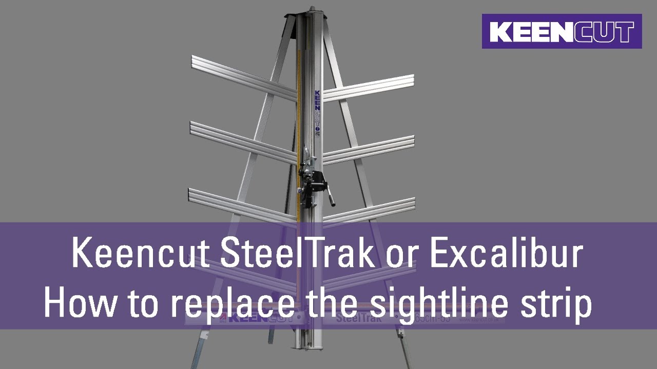Keencut SteelTrak or Excalibur | How to replace the sightline strip ...
