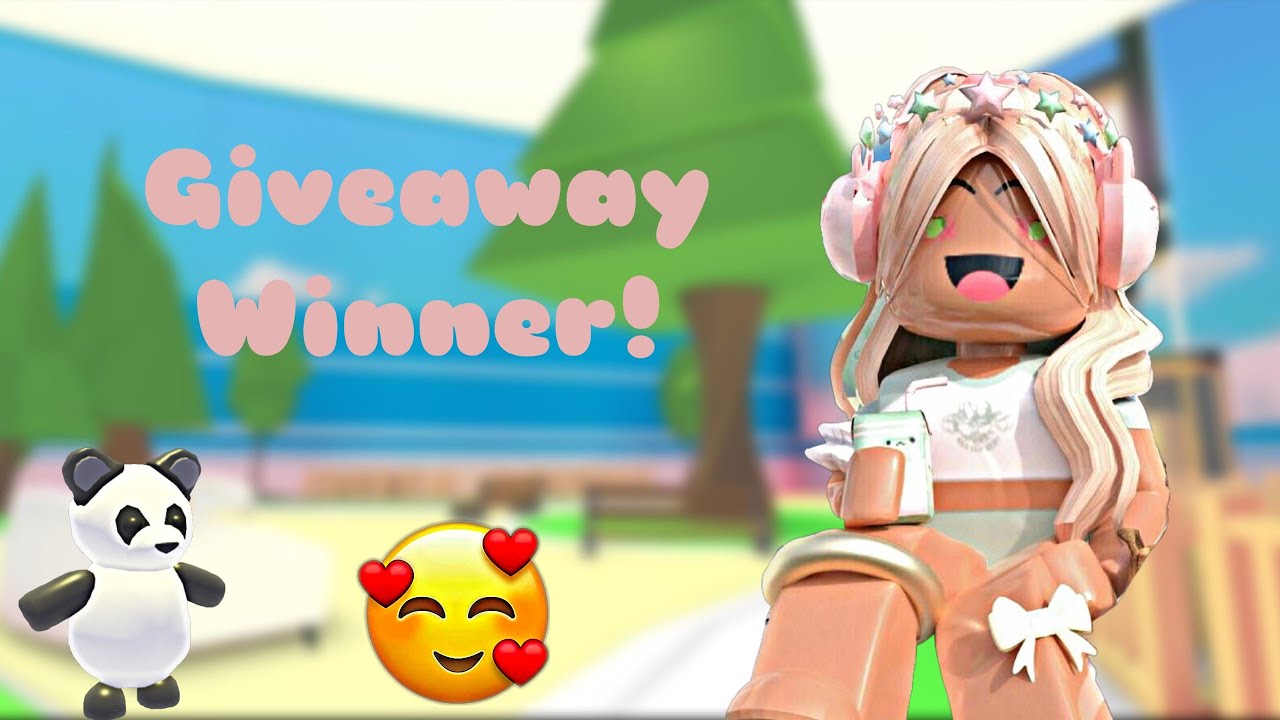 Adopt Me! Ride Panda Giveaway Winner - YouTube