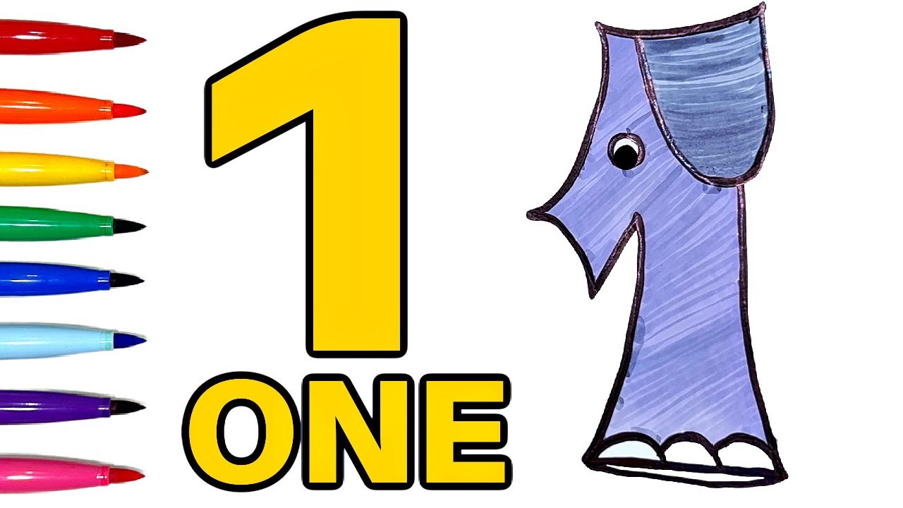 How to draw numbers 1 to 5 - YouTube