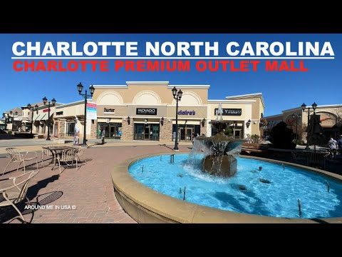 Charlotte North Carolina: Virtual Walking at Charlotte Premium Outlets ...
