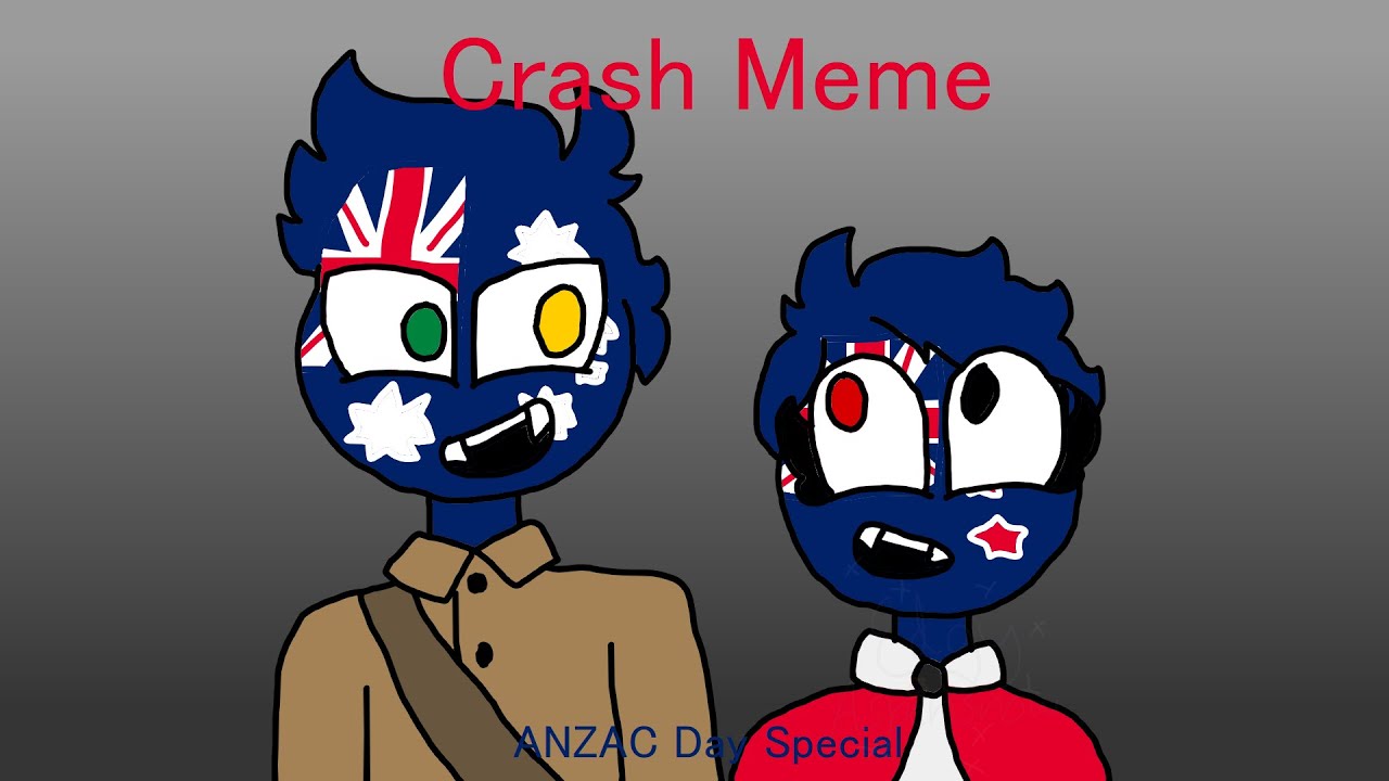 Crash [Animation Meme] {Countryhumans /ANZAC Day Special\ Remake} - YouTube