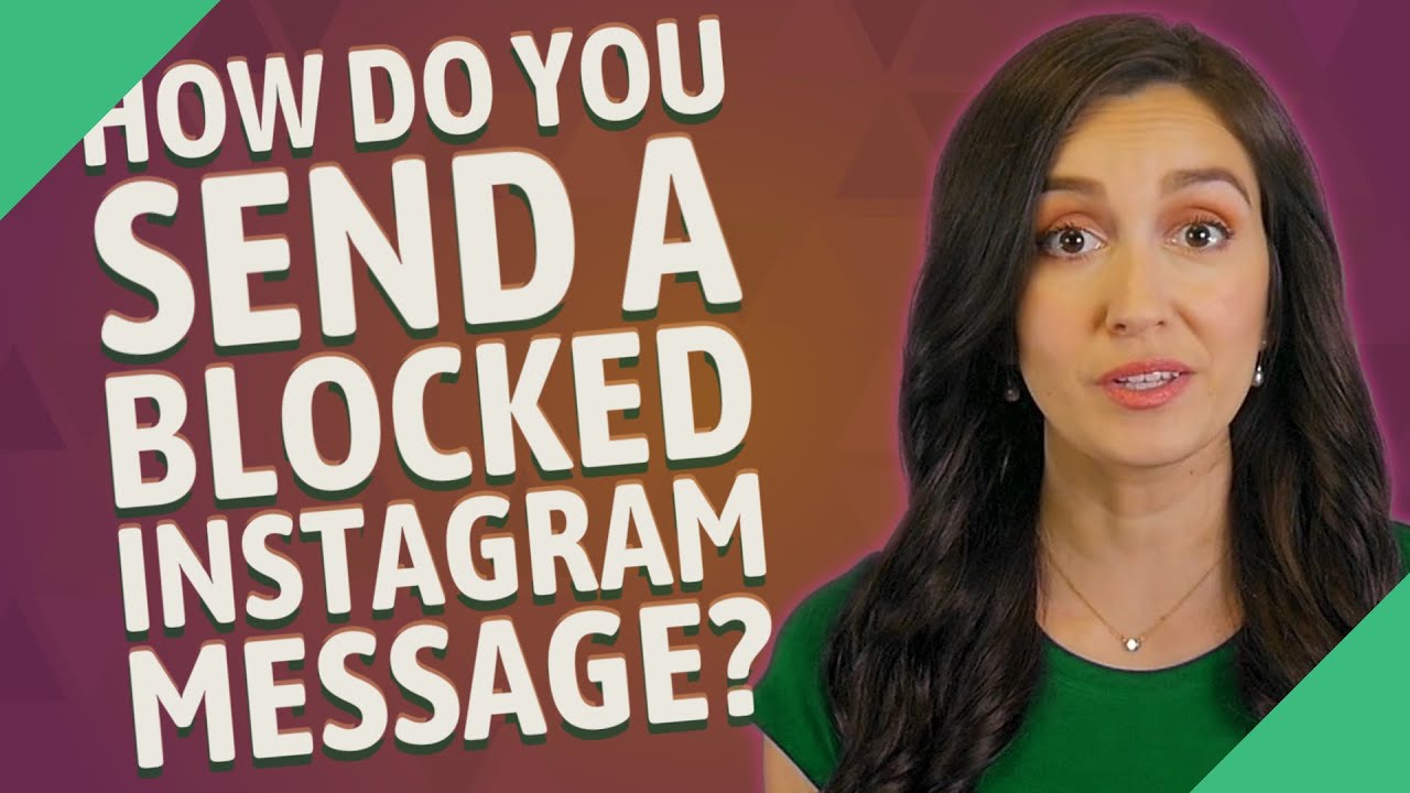 How do you send a blocked Instagram message? - YouTube