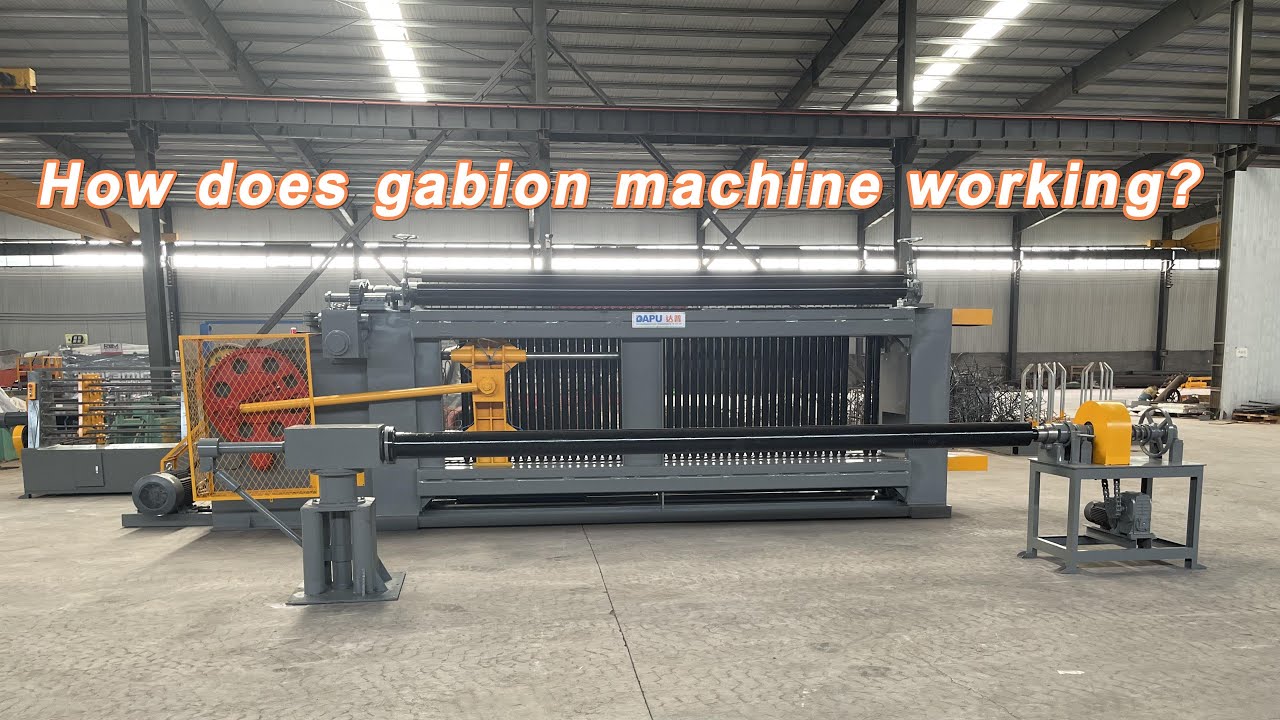 How does gabion machine working| DAPU Gabion mesh machine - YouTube