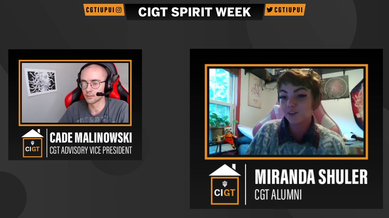 Miranda Shuler, IUPUI CGT Alumni w/ Cade Malinowski - YouTube