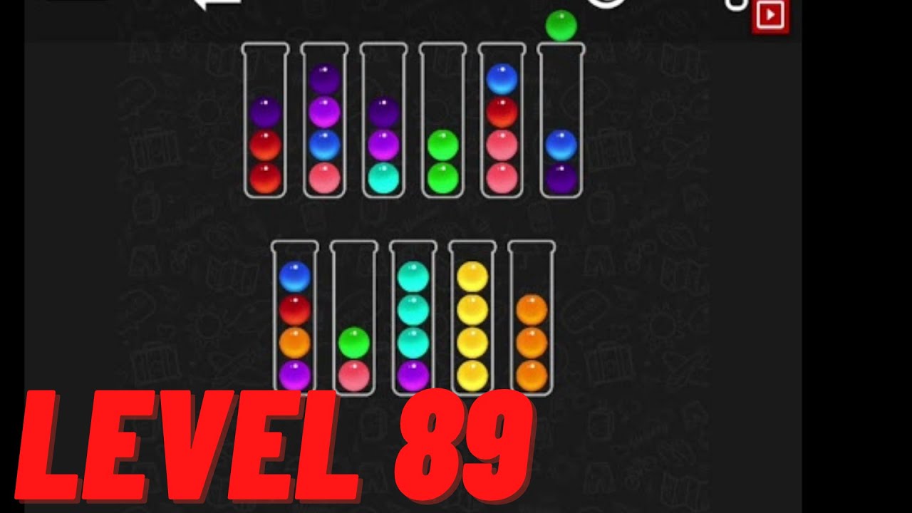 Ball Sort Color Water Puzzle - Level 89 - YouTube