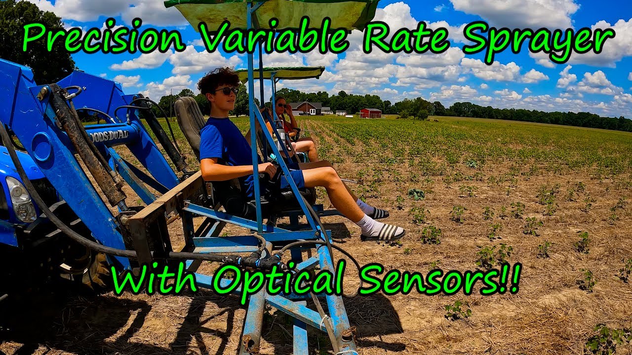 Using Our Variable Rate Sprayer With Optical Sensors!! 6/30/22 - YouTube