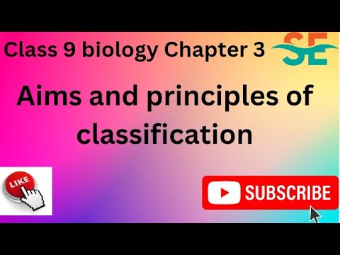 class 9 #biology # chapter 3 # Aims and principles of classification ...