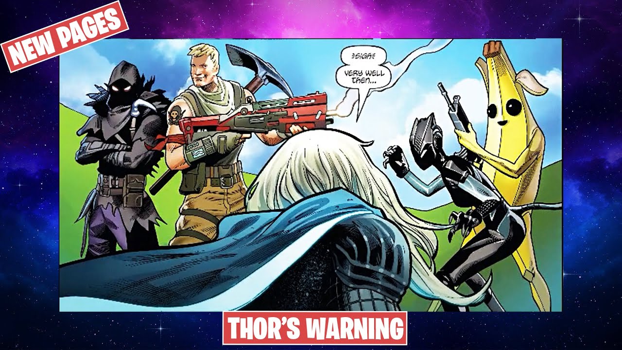 *NEW* Fortnite Comic Book Pages! THOR'S Warning...! Fortnite Battle ...