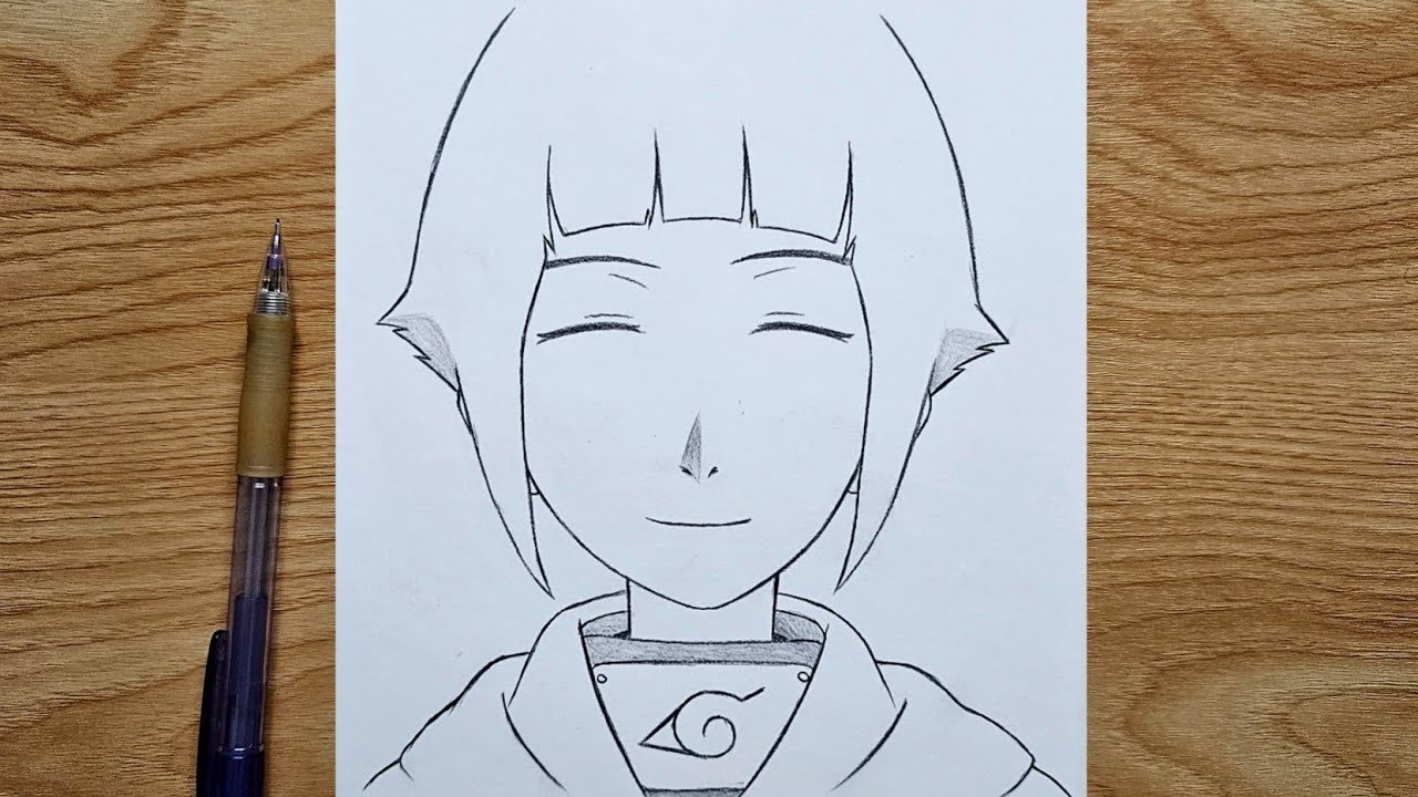 How to draw Hinata | Hinata Hyūga step by step | easy anime naruto ...