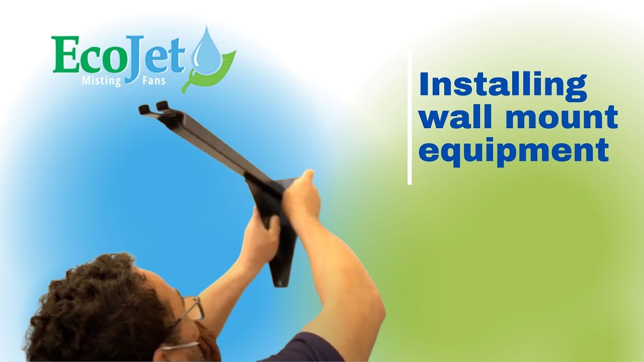 installing wall mount equipment - YouTube